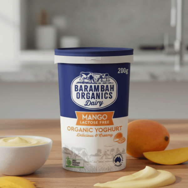 Buy Barambah Organics Mango Yoghurt 200g Online Sydney | Frozberries
