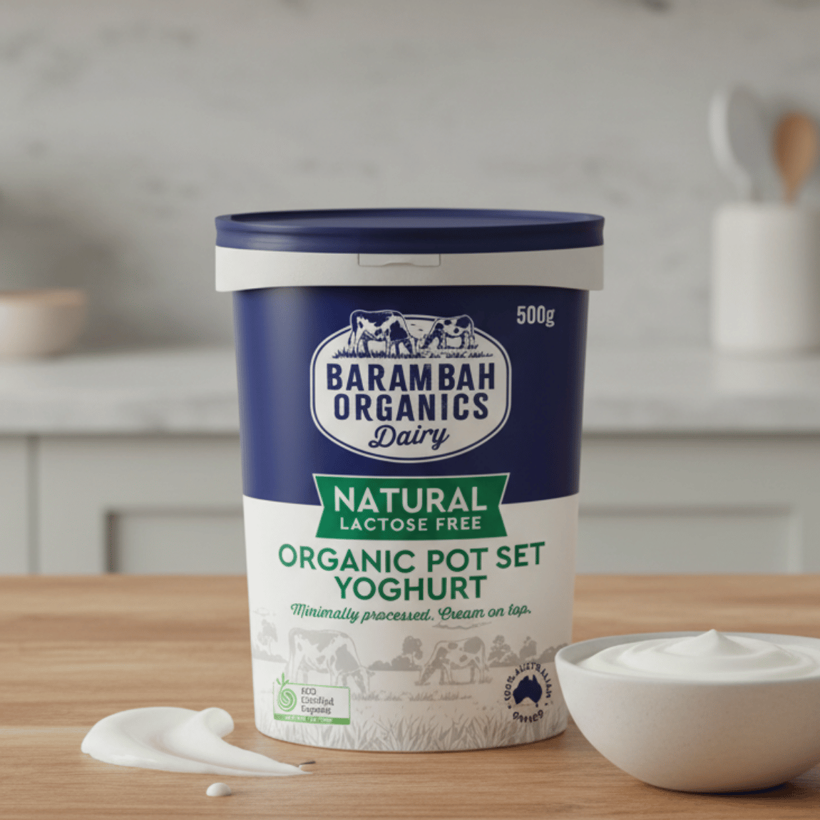 Buy Barambah Organics Lactose Free Yoghurt 500g Online Sydney | Frozberries